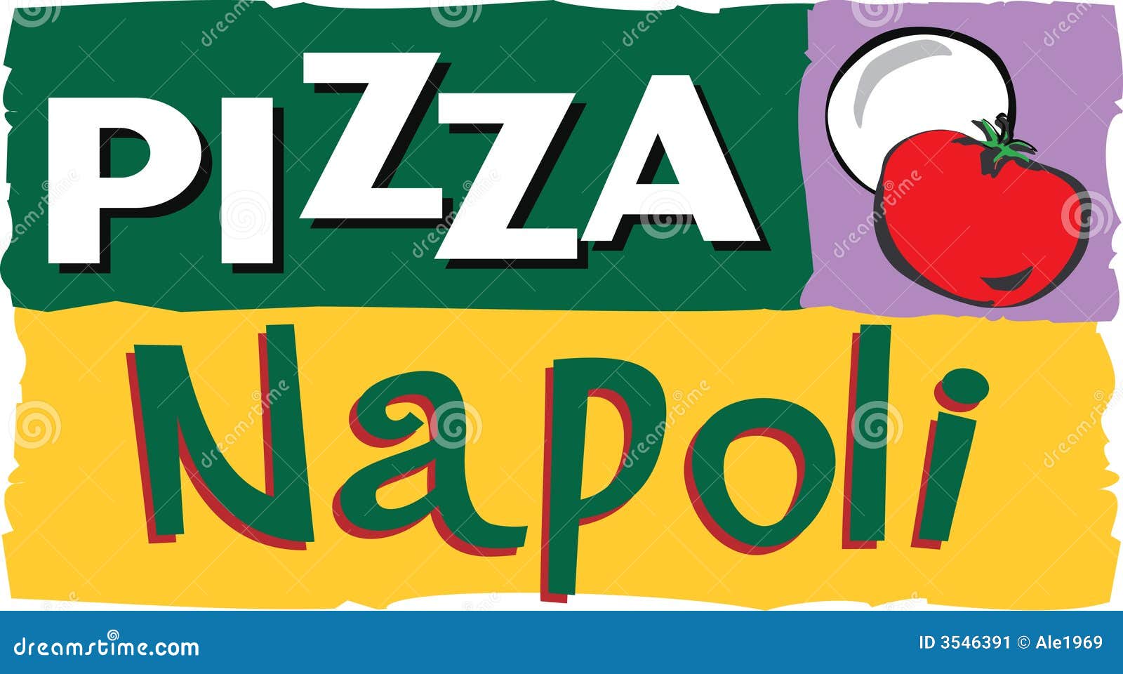 Napoli Pizza Recipe Vector Illustration | CartoonDealer.com #136677458