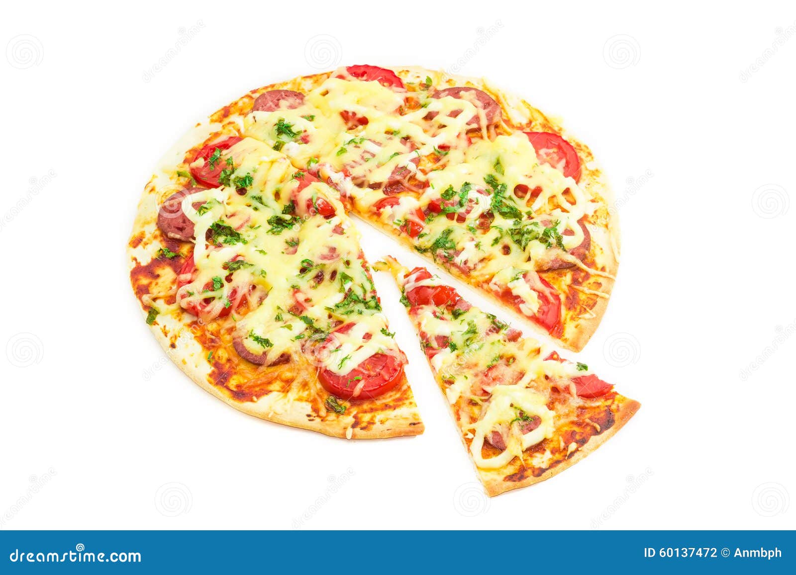 Pizza on a Light Background Stock Photo - Image of light, dough: 60137472