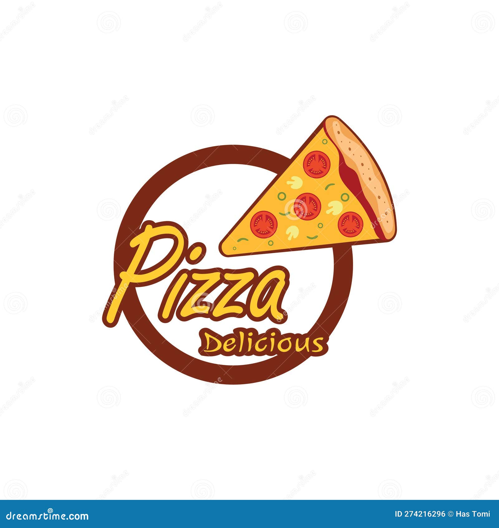 Pizza Logo Design Template Illustration Vector Stock Vector ...