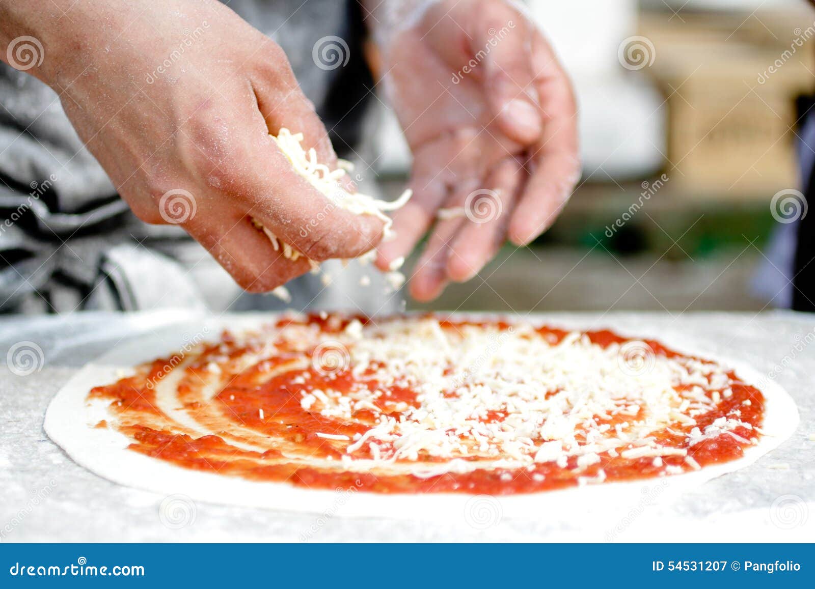 Pizza maker stock image. Image of cooking, meal, sauce - 54531207