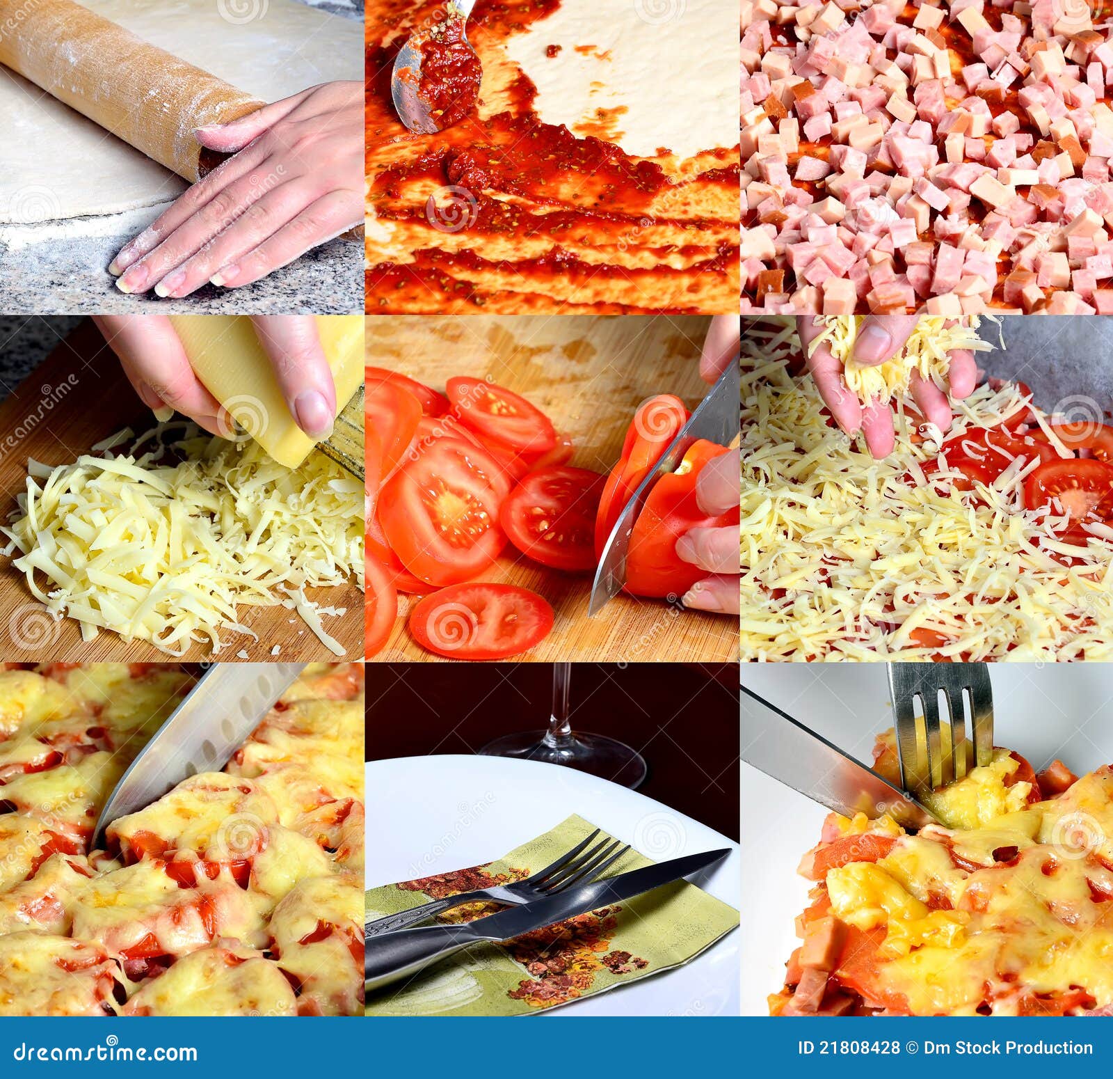 Pizza Making Background Royalty-Free Stock Photo | CartoonDealer.com ...