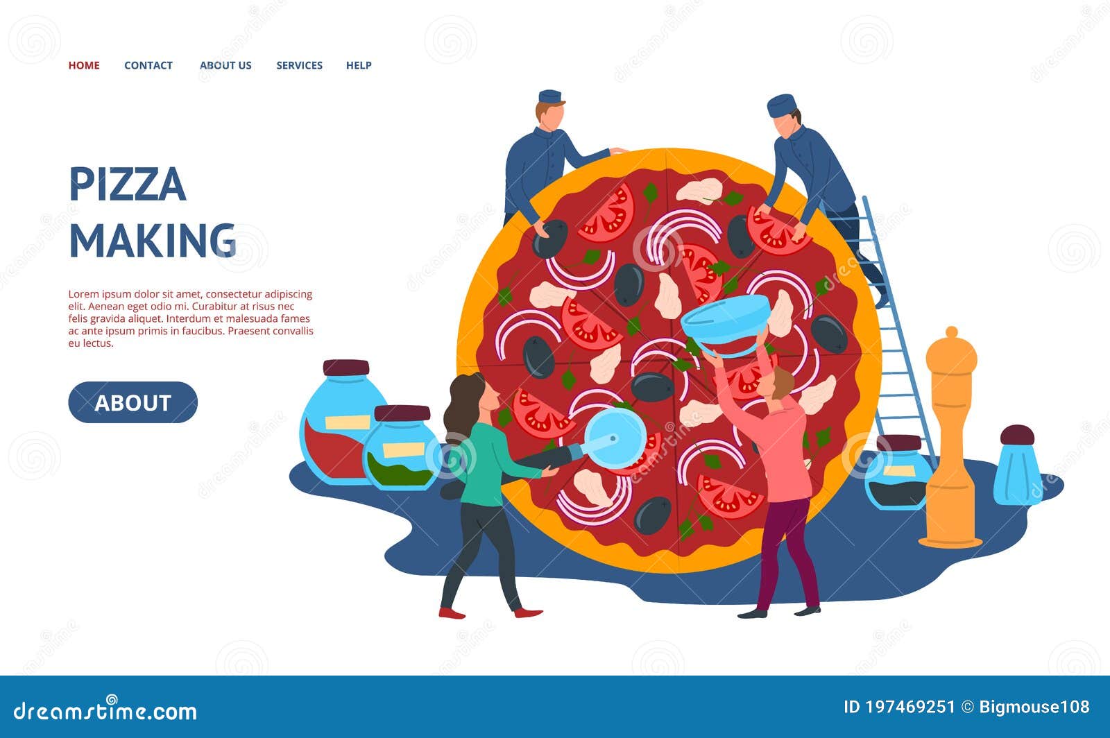 Pizza Making Process. Male Chef Hands Making Authentic Pizza In The ...