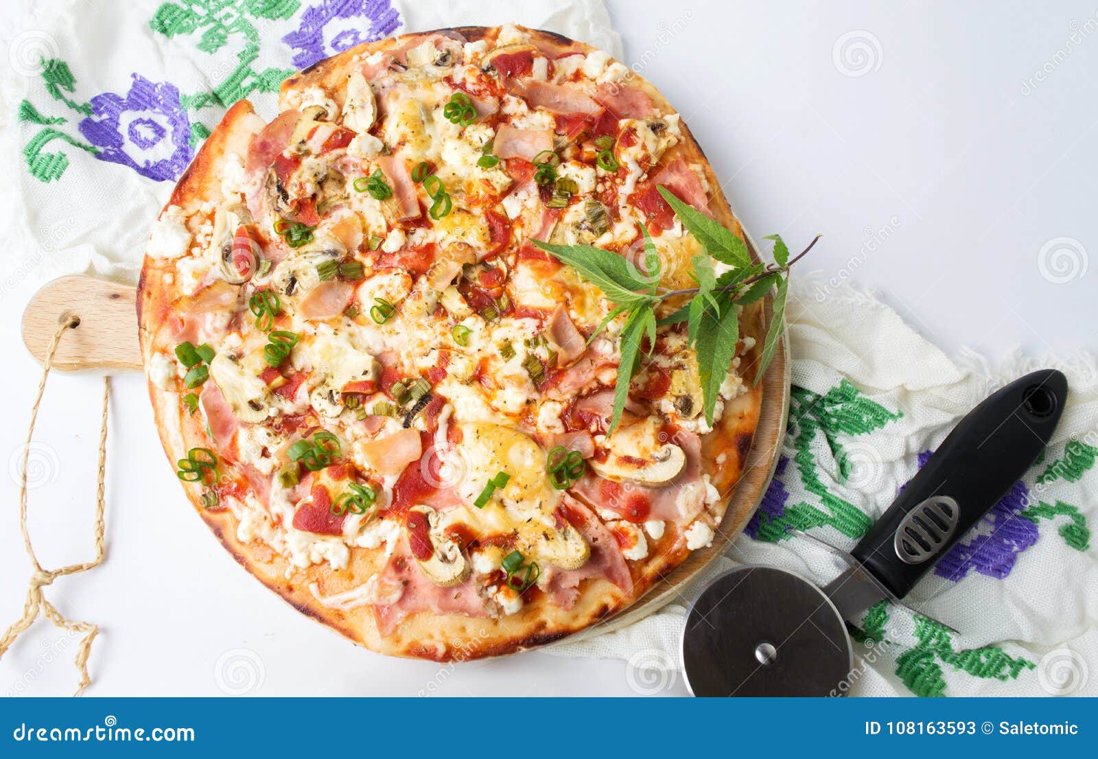 Pizza with Marijuana Leaves Stock Image - Image of marijuana, addiction ...