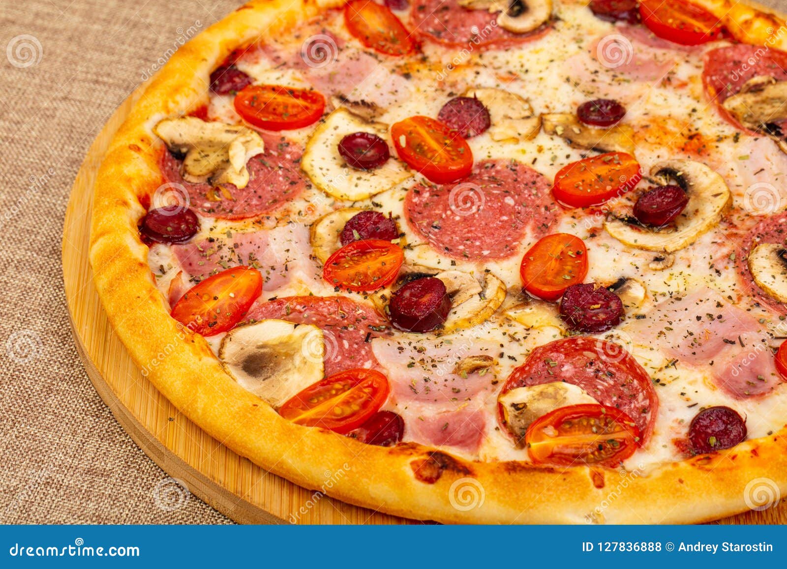 Pizza mix assortie stock photo. Image of cherry, pizzas - 127836888