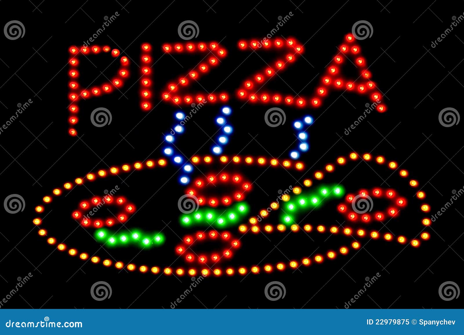 Pizza neon sign stock image. Image of night, sign, electricity - 22979875