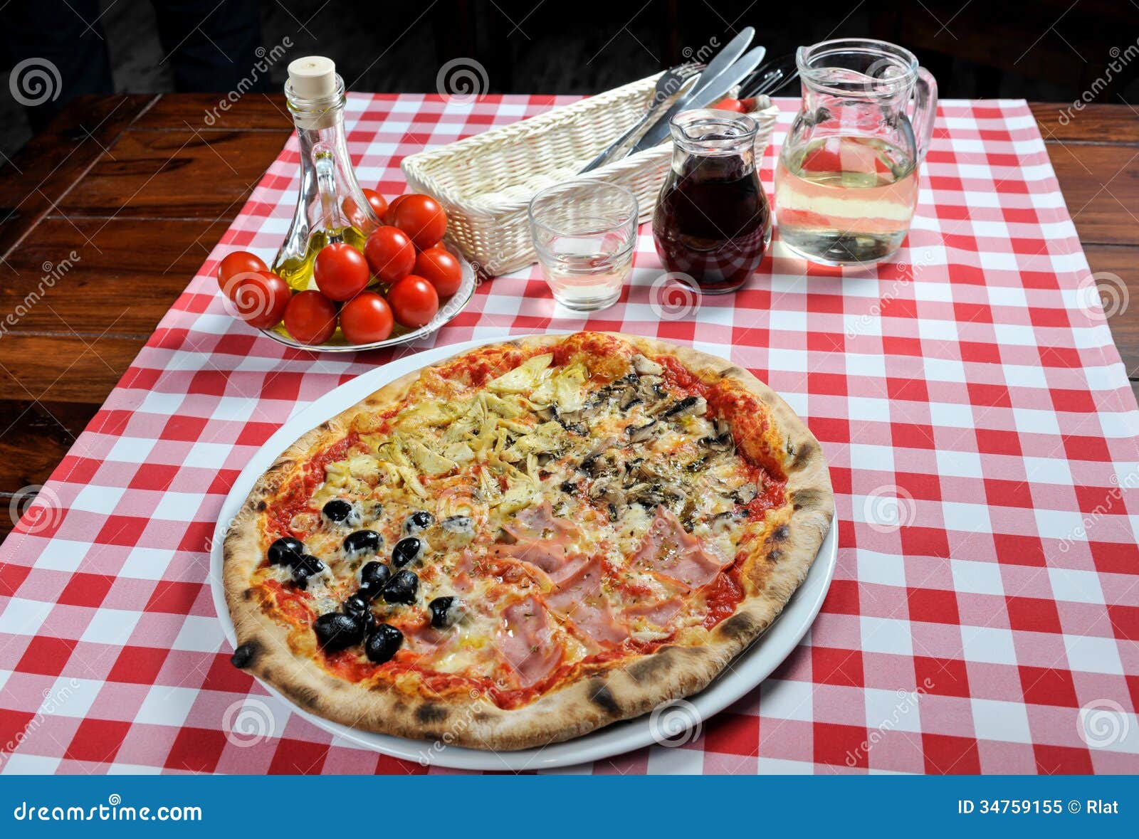 Pizza and other additives stock image. Image of pepperoni - 34759155