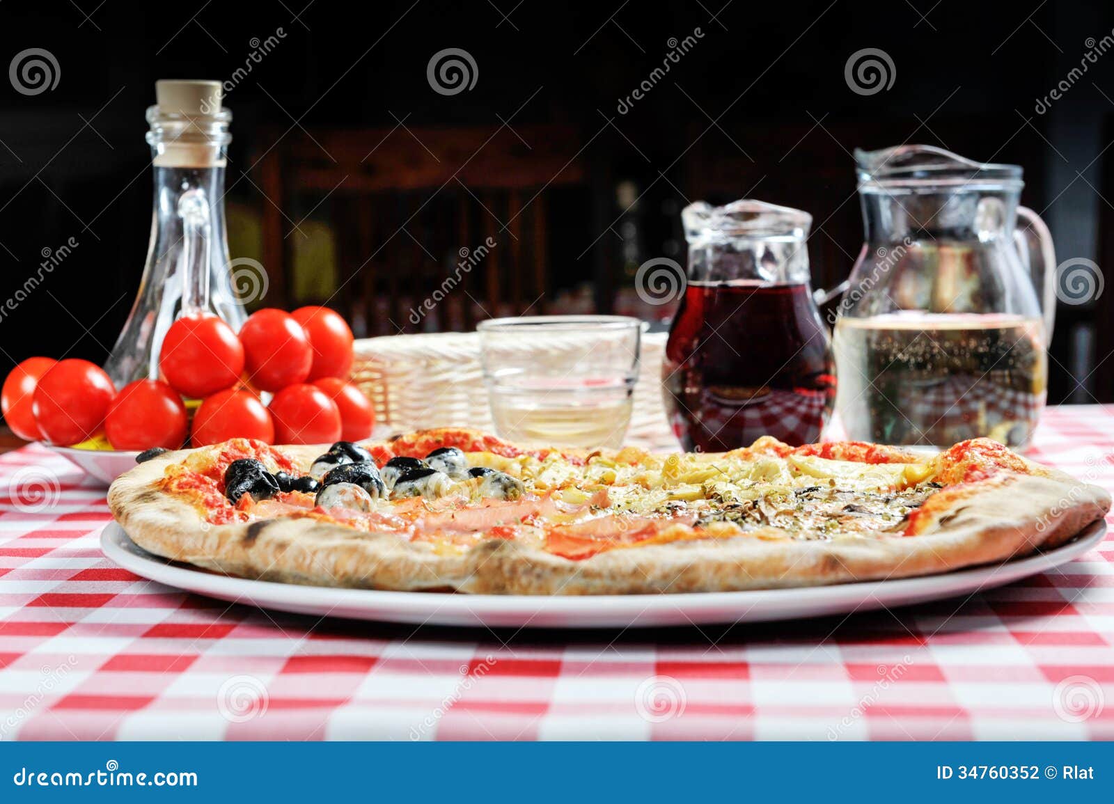 Pizza and other additives stock photo. Image of dinner - 34760352