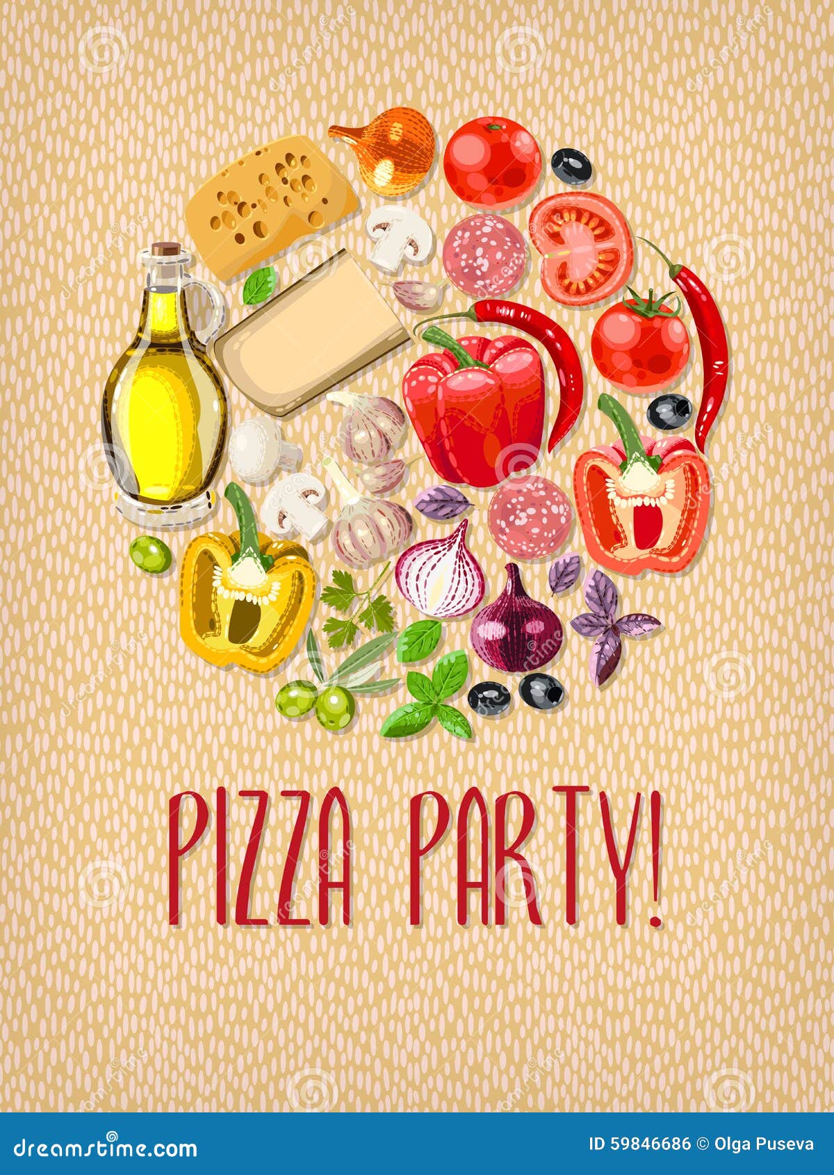 Pizza Party Invite Background