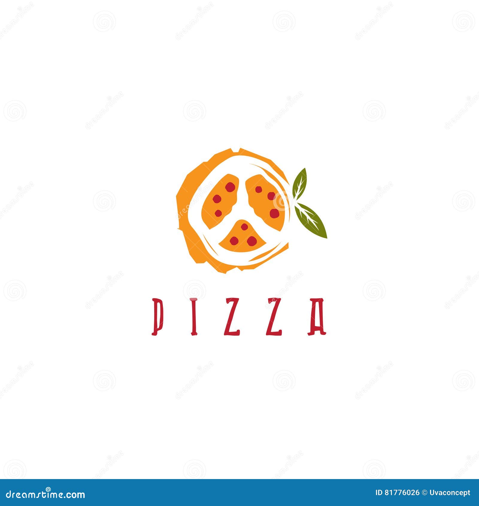 Pizza in Peace Symbol Form Vector Design Stock Vector - Illustration of ...