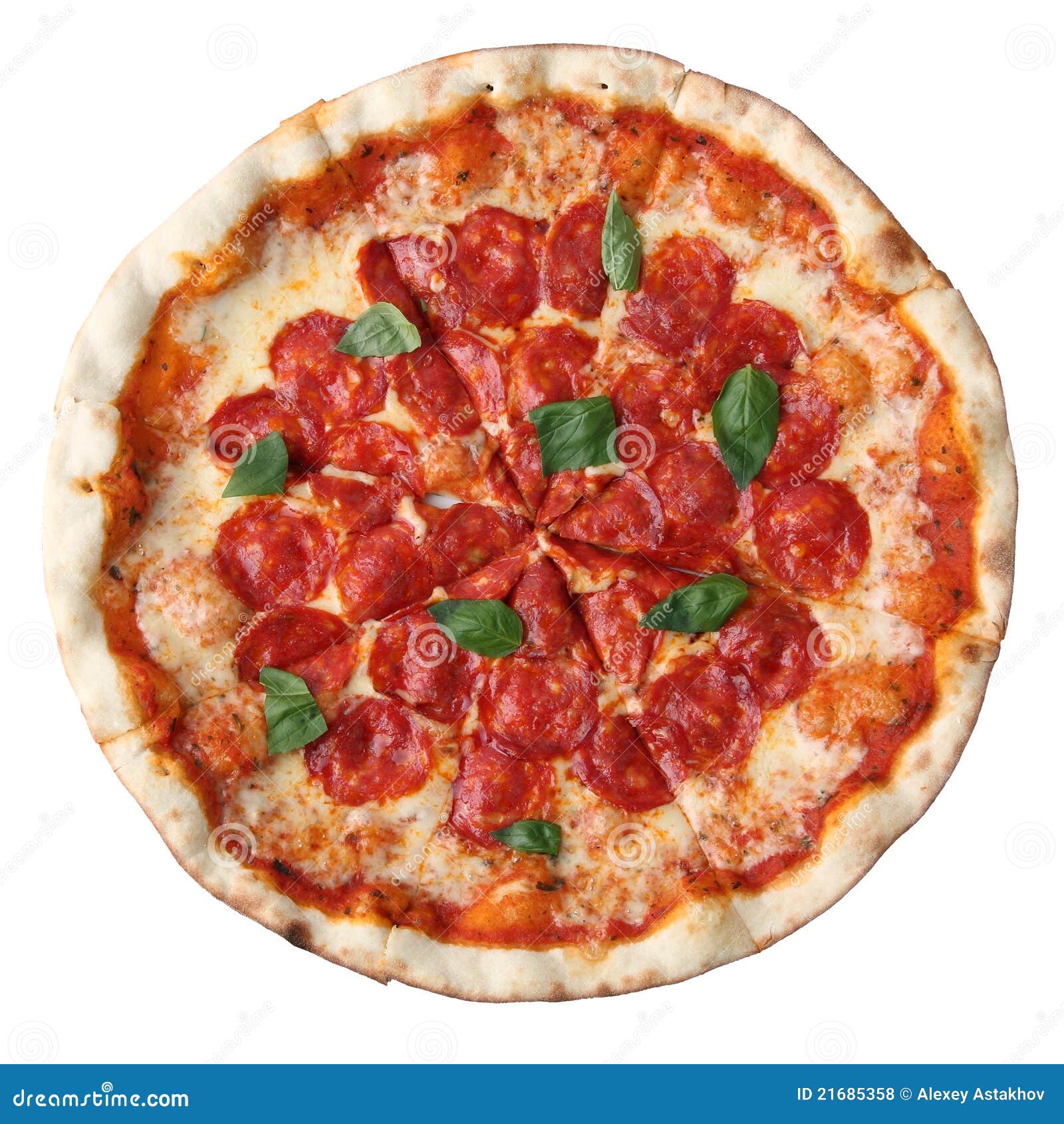 Pizza pepperoni stock photo. Image of greasy, food, salami - 21685358