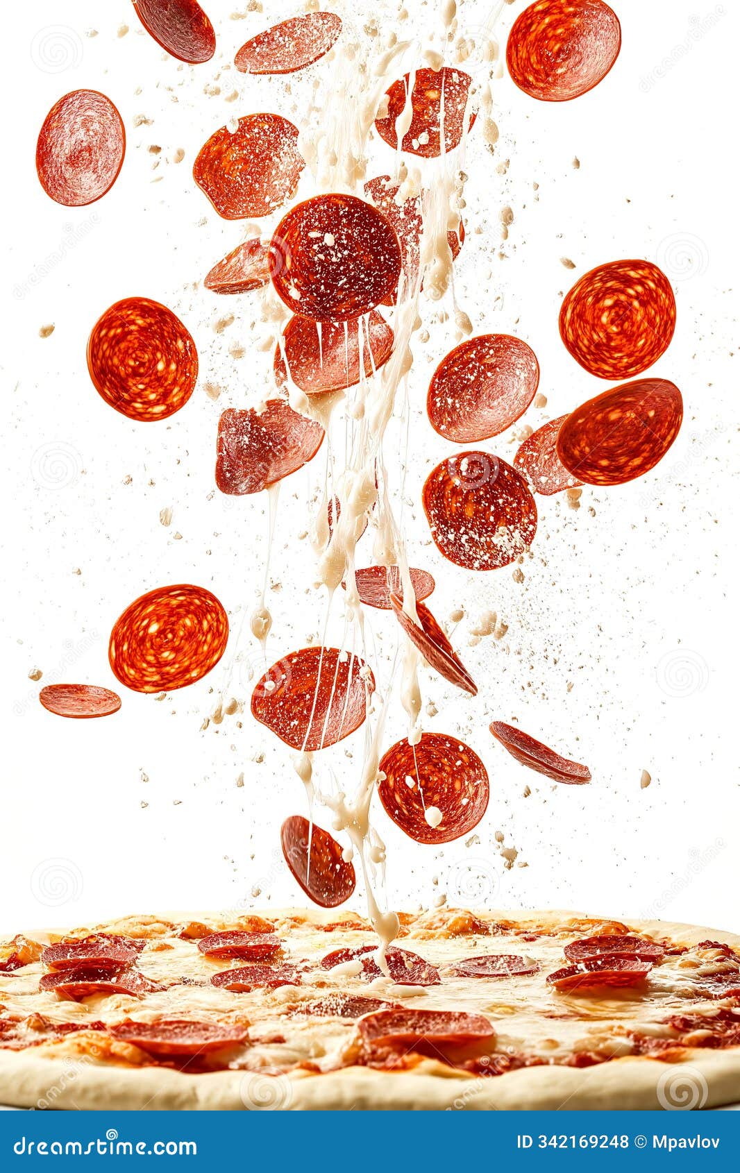 Pizza Pepperoni On The Table Royalty-Free Stock Photography ...