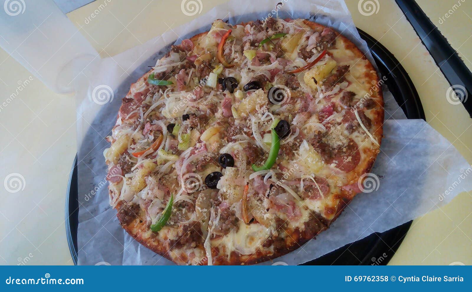 Pizza stock photo. Image of pinoy, yummy, style, food - 69762358