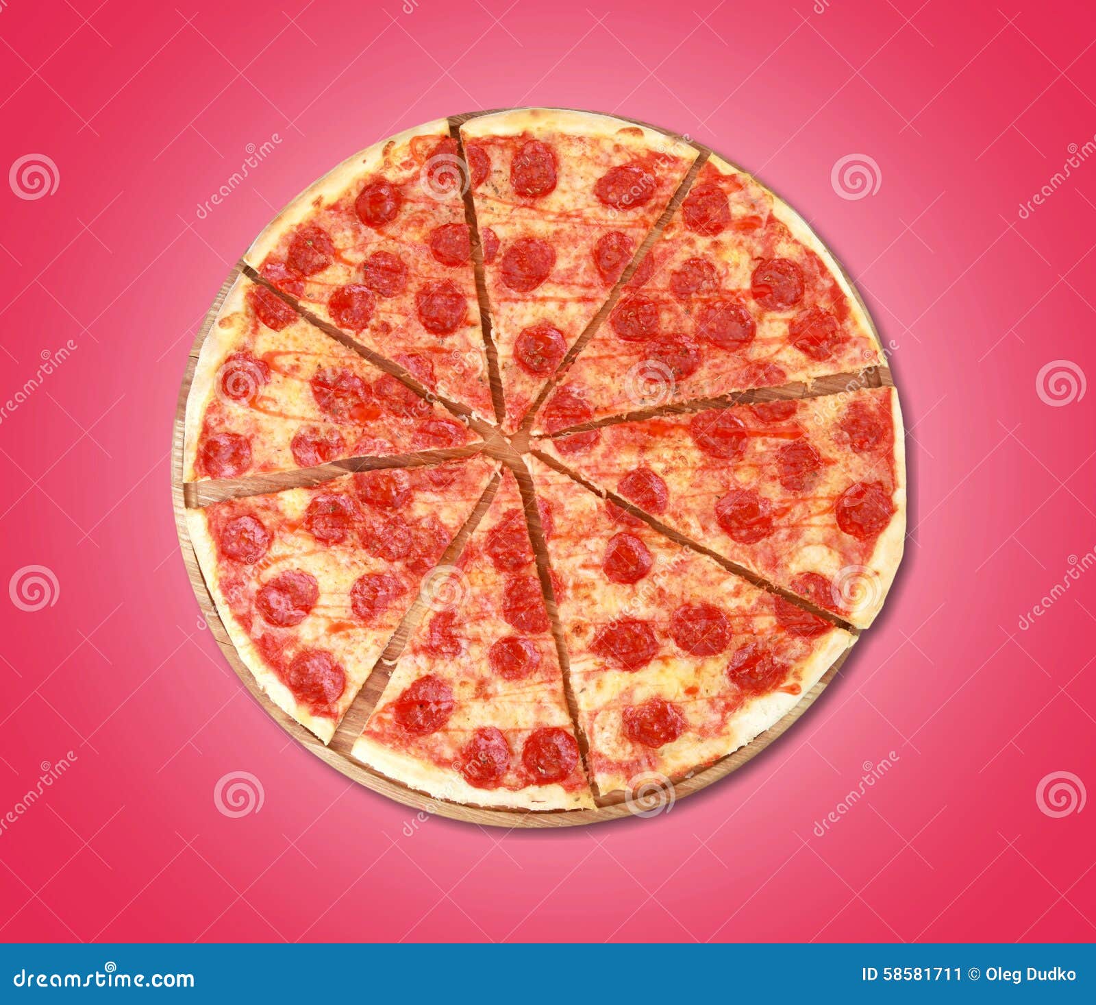 Pizza stock image. Image of isolated, eating, path, cheese - 58581711