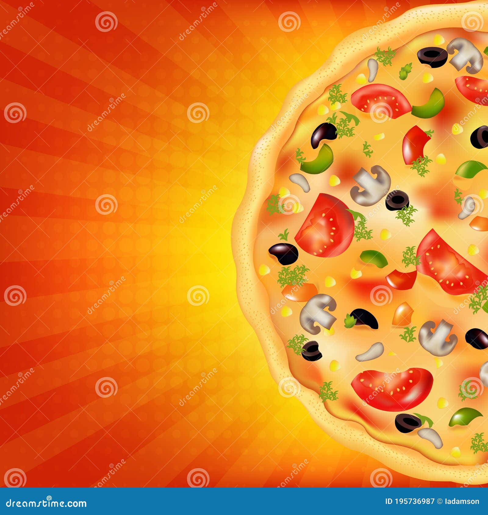 Pizza Poster Background Royalty-Free Stock Photography | CartoonDealer ...