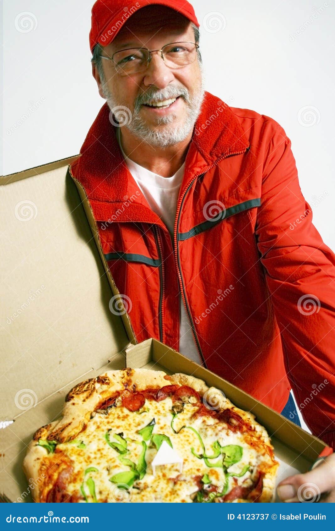 Pizza is ready stock image. Image of pepperoni, delivery - 4123737