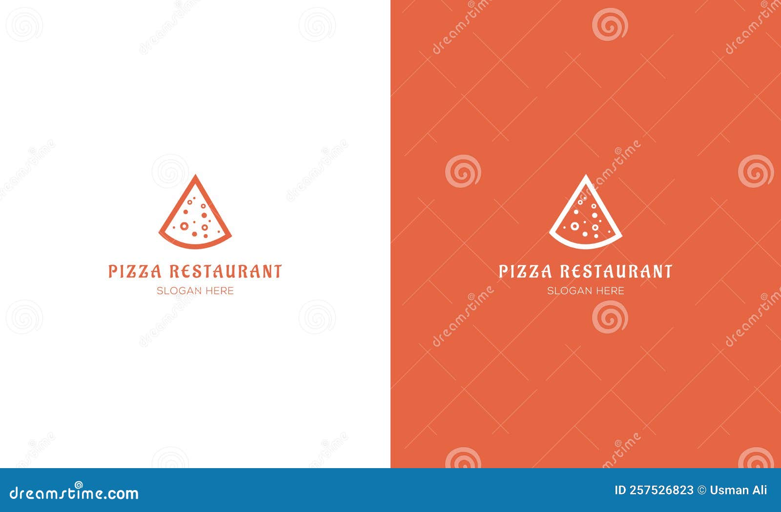 Pizza Restaurant Logo Design Vector Template, Minimal Restaurant Logo ...