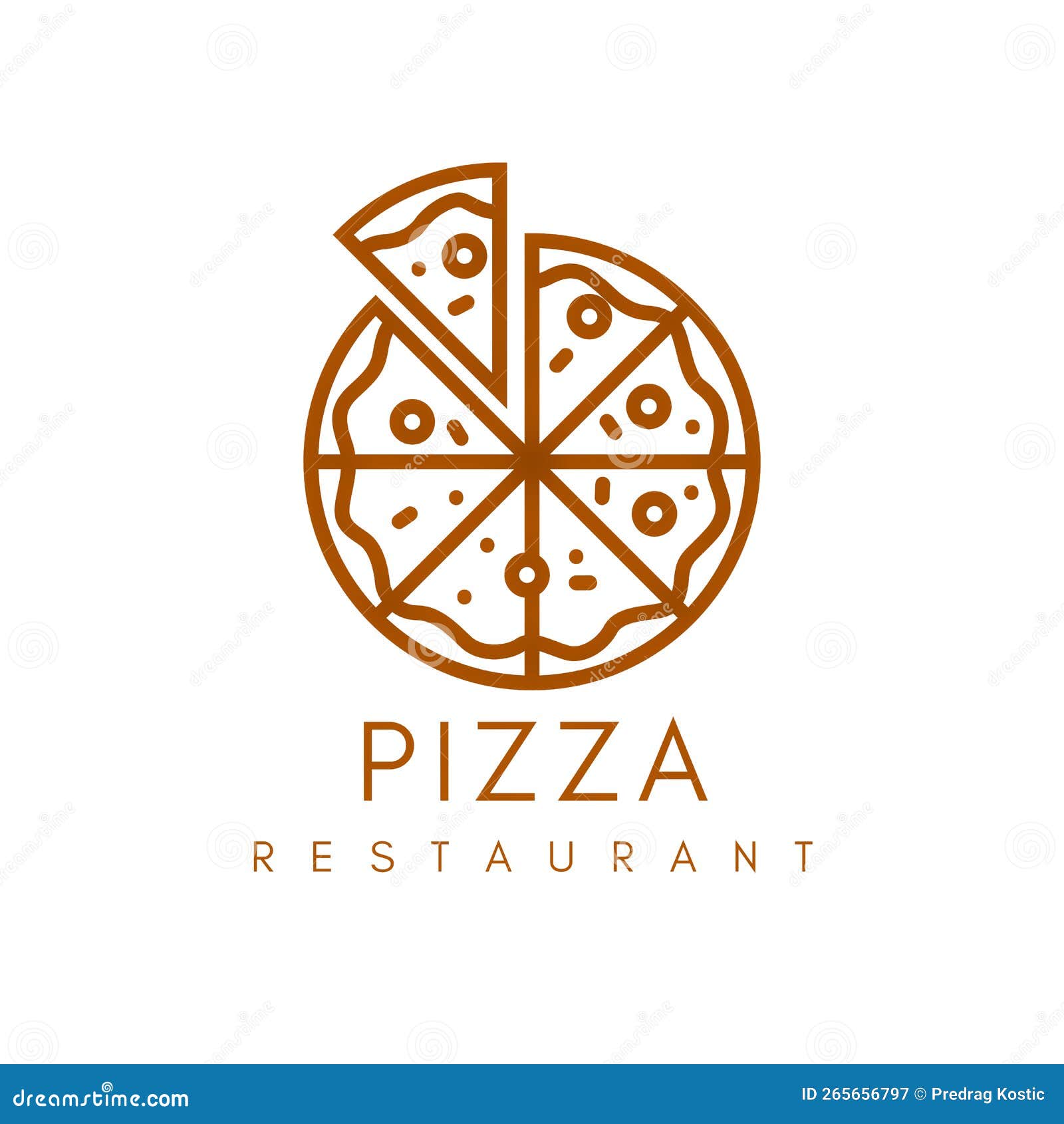 Pizza restaurant logo stock illustration. Illustration of fantasy ...