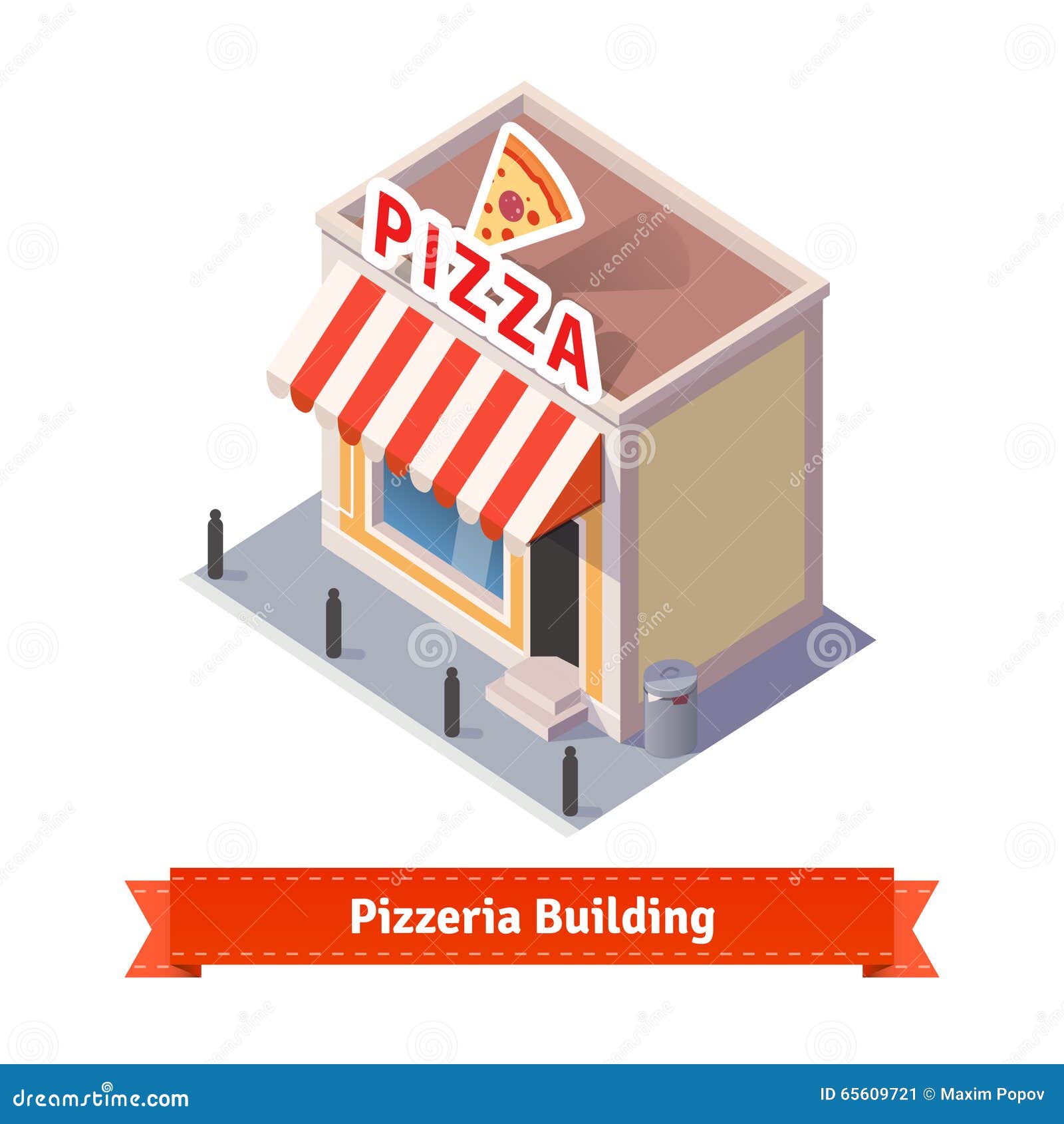 Pizza Restaurant and Shop Building Stock Vector - Illustration of house ... Pizza Restaurant and Shop Building Stock Vector - Illustration of house ...