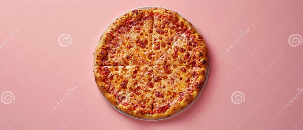 Pizza, Rising, Bullet Shot, Solid Pastel Background Stock Image - Image ...