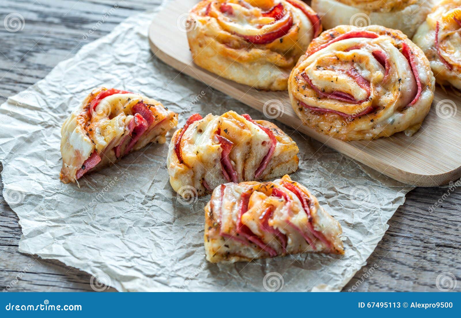 Pizza rolls stock image. Image of basil, baked, junk - 67495113
