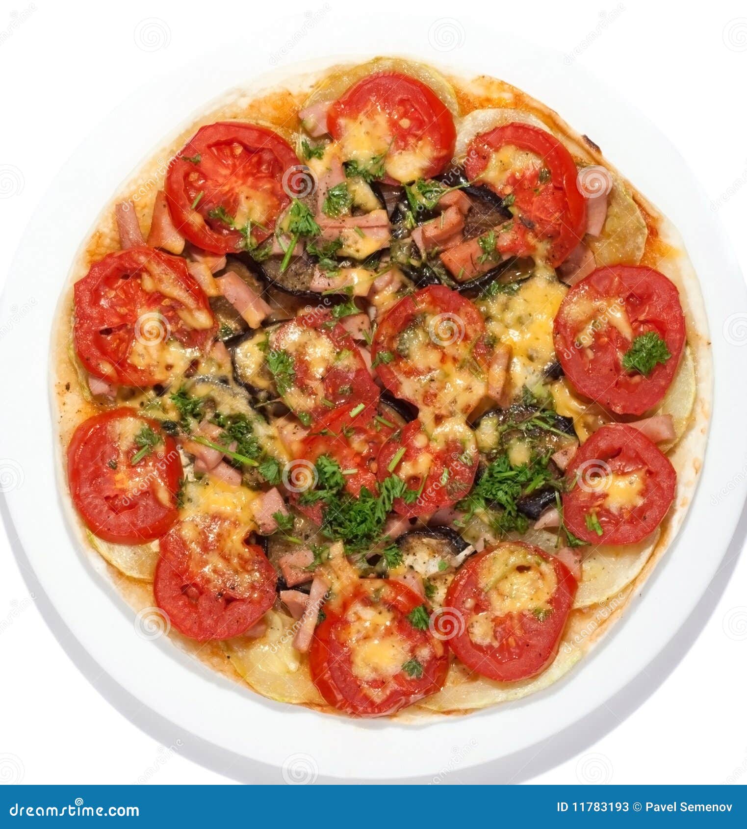 Pizza sabrosa imagen de archivo. Imagen de corteza, mozarela - 11783193