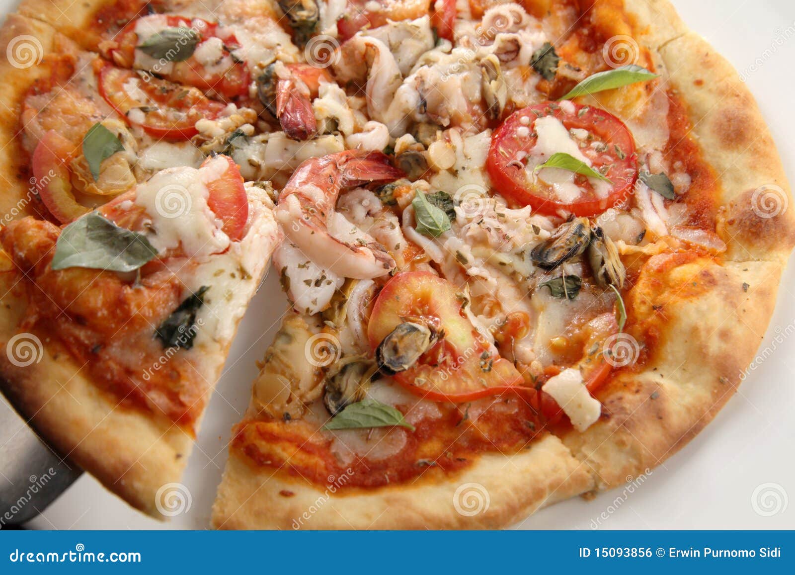Pizza With Seafood And Cheese, Four Cheeses, Pepperoni, Meat, Margarita ...