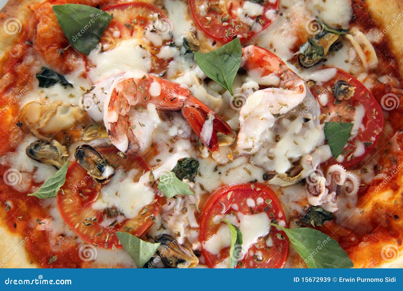 Pizza With Seafood And Cheese, Four Cheeses, Pepperoni, Meat, Margarita ...