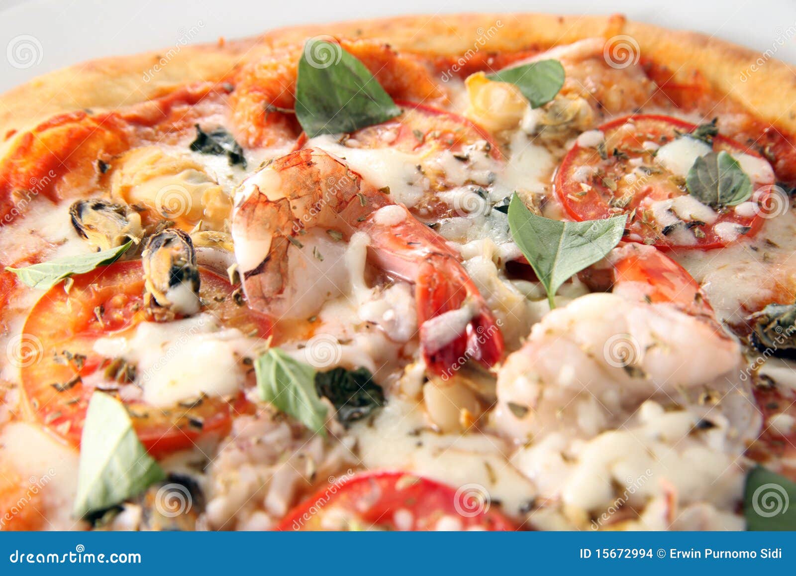 Pizza Seafood Shrimp Royalty-Free Stock Photo | CartoonDealer.com ...