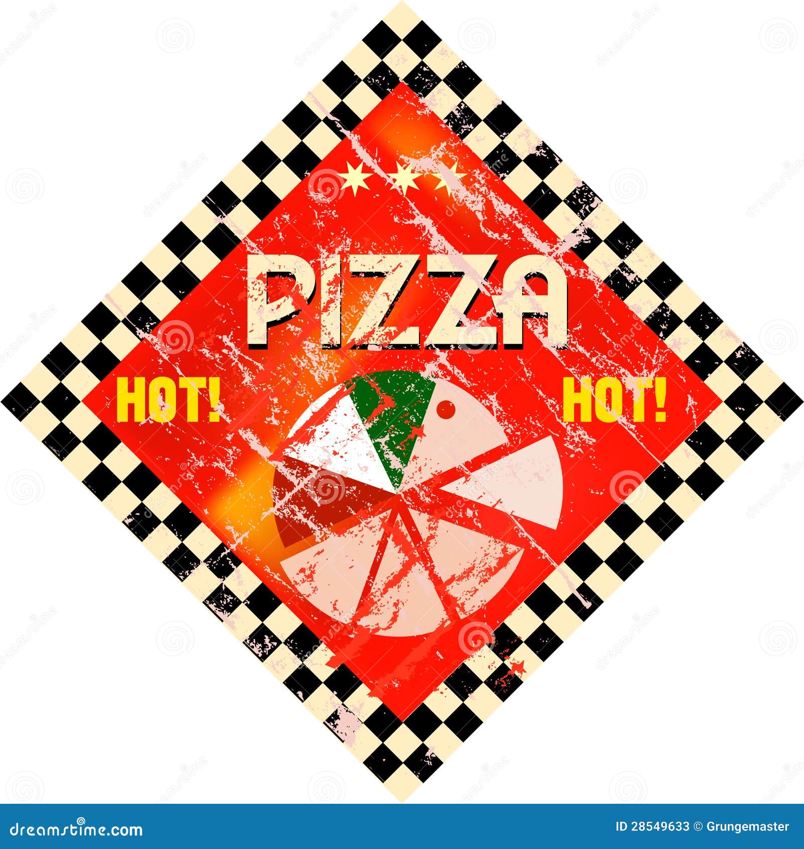 Pizza sign stock vector. Illustration of drink, isolated - 28549633
