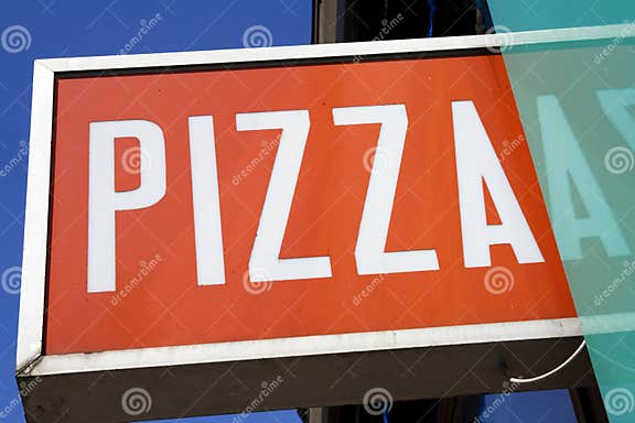 Pizza sign stock photo. Image of foods, placard, diner - 5756662