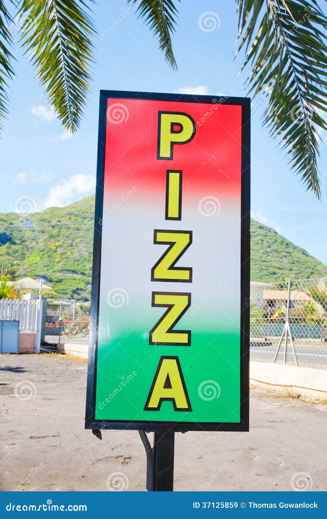 Pizza sign stock image. Image of capital, tropical, snack - 37125859