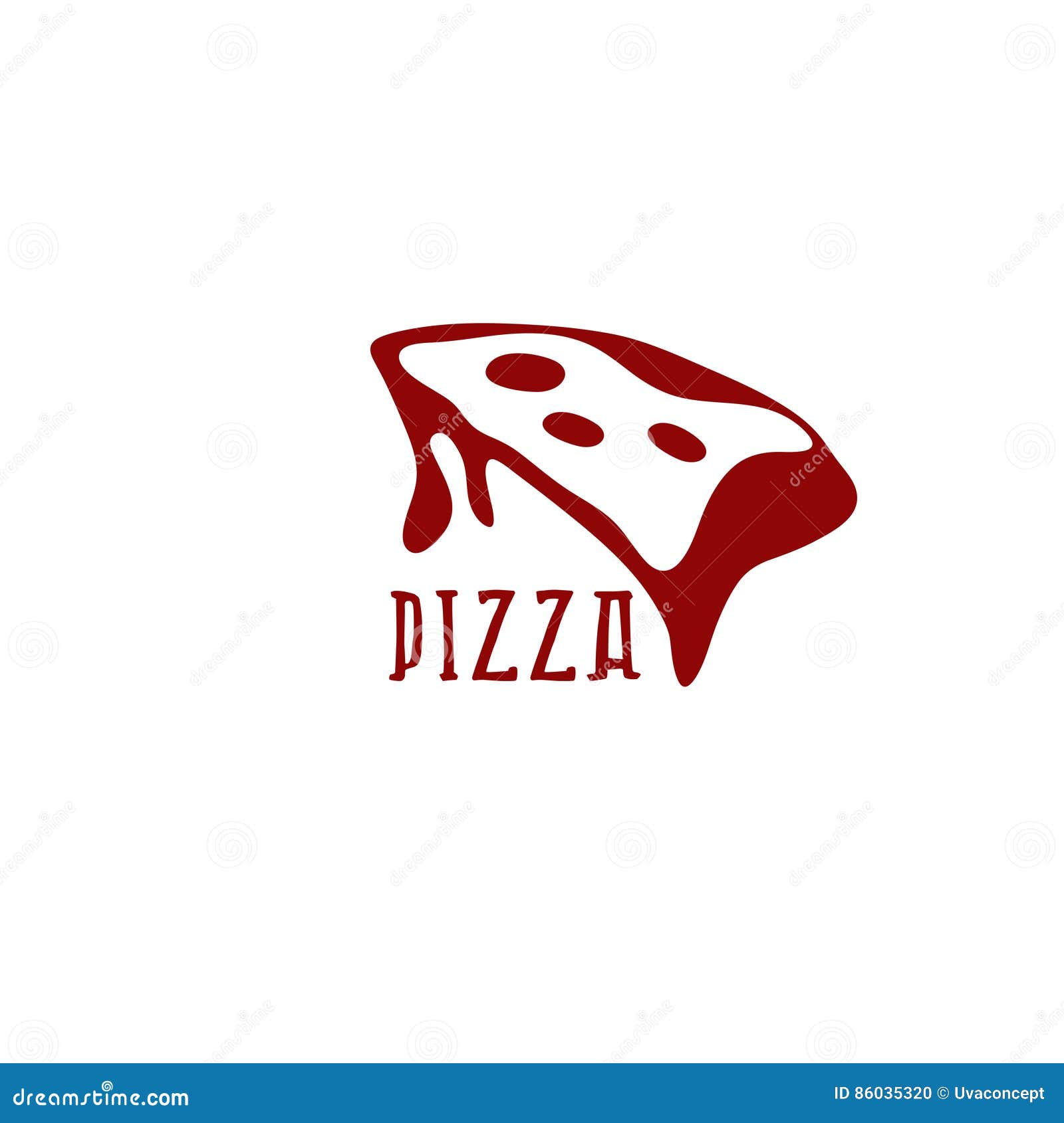 Pizza Slice with Cheese Vector Design Stock Vector - Illustration of ...