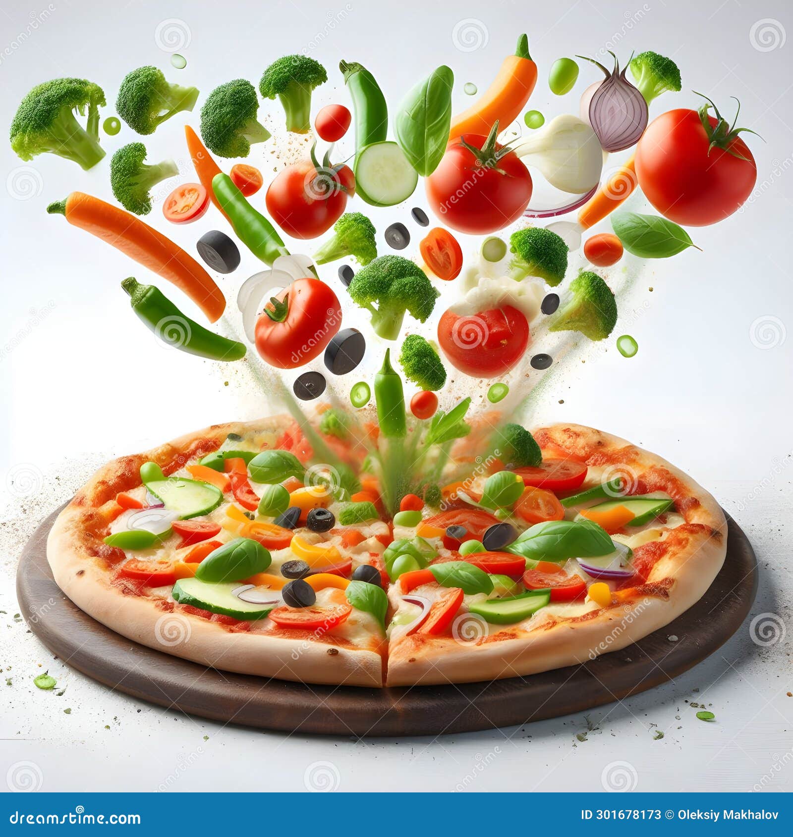 Pizza Slice Delicious on Light Background Stock Illustration ...