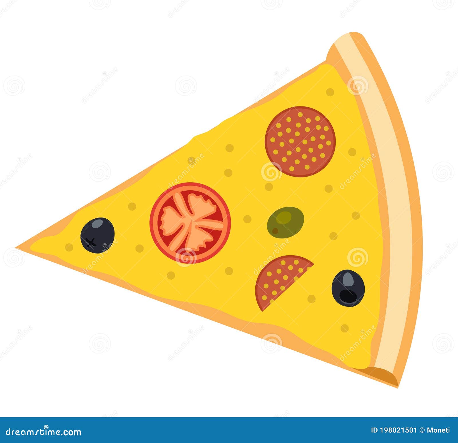 Pizza Slice Icon Vector. Pizzeria Concept Design Stock Vector ...