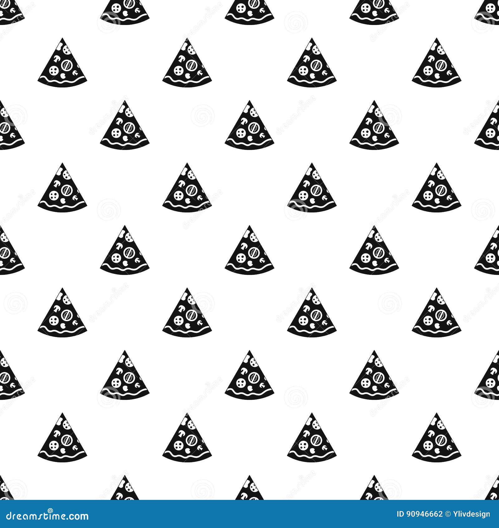 Pizza slice pattern vector stock vector. Illustration of background ... Pizza slice pattern vector stock vector. Illustration of background ...