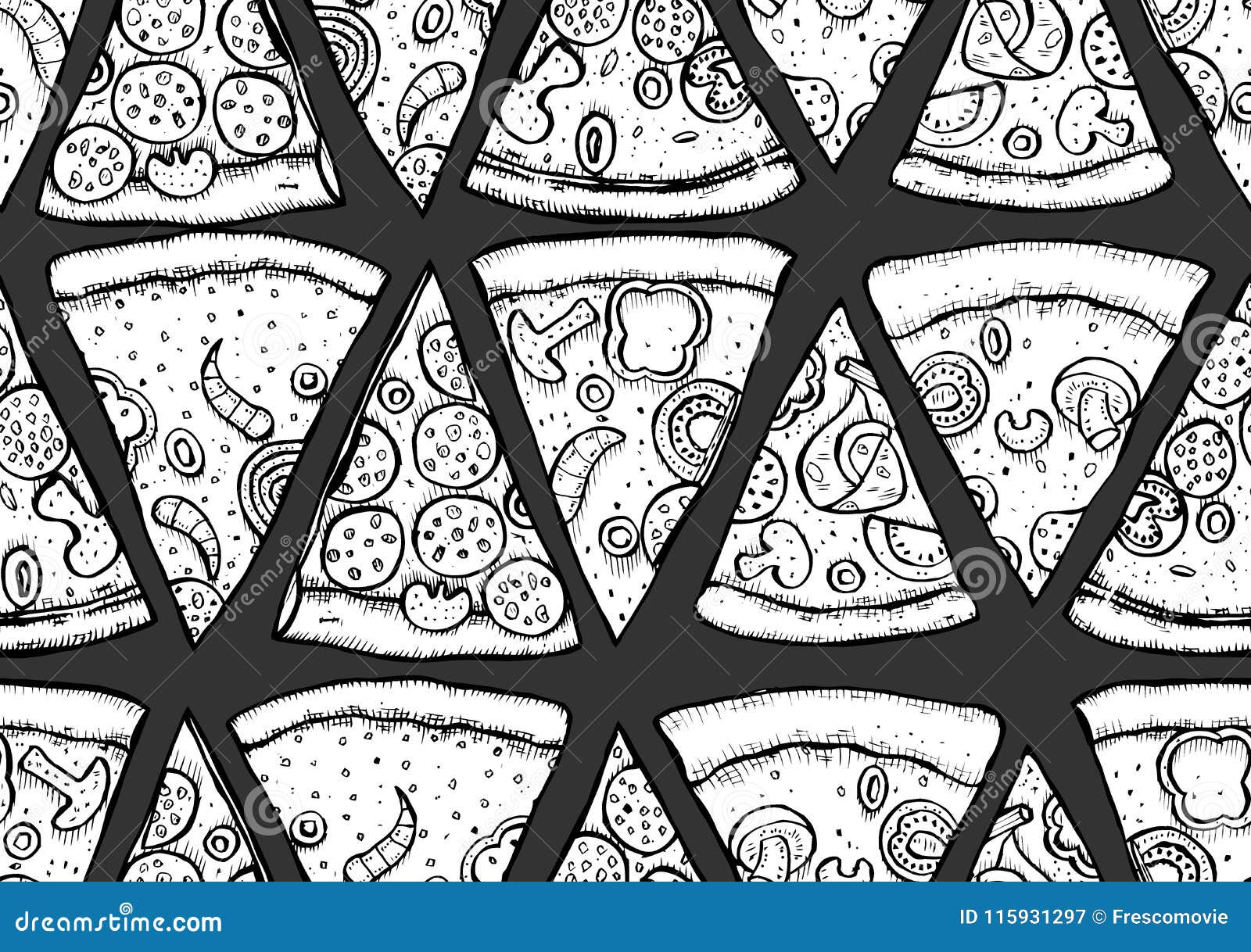 Pizza Slice Seamless Pattern Stock Vector - Illustration of illuminati ... Pizza Slice Seamless Pattern Stock Vector - Illustration of illuminati ...