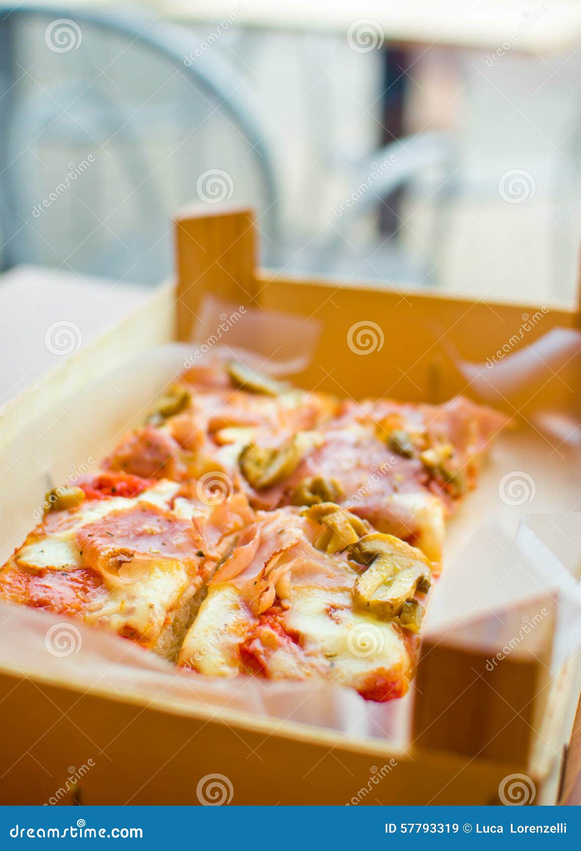 Square cut pizza stock image. Image of chopping, strips - 57793319