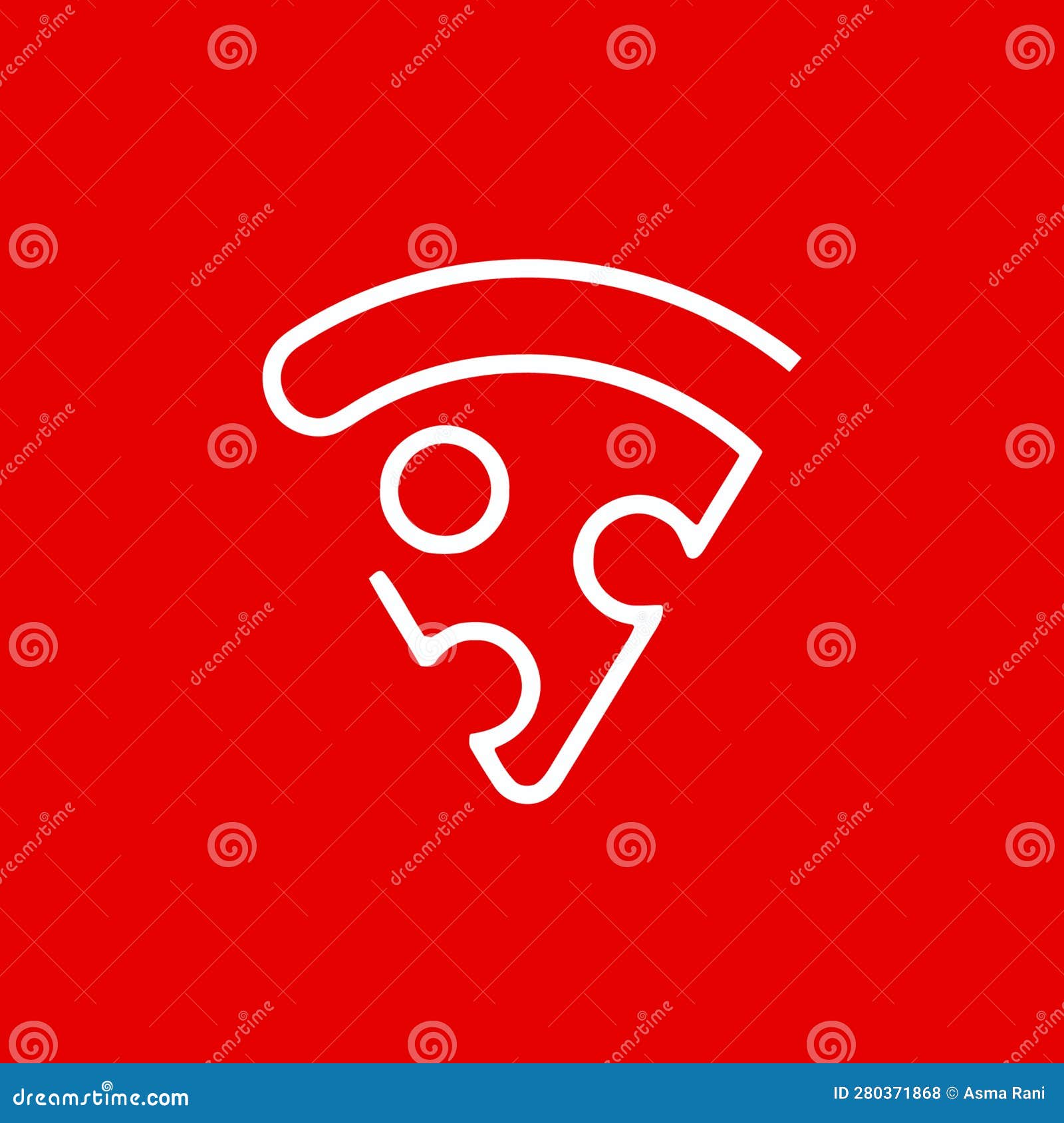 Pizza Slice Vector Illustration Logo Design Stock Vector - Illustration ...