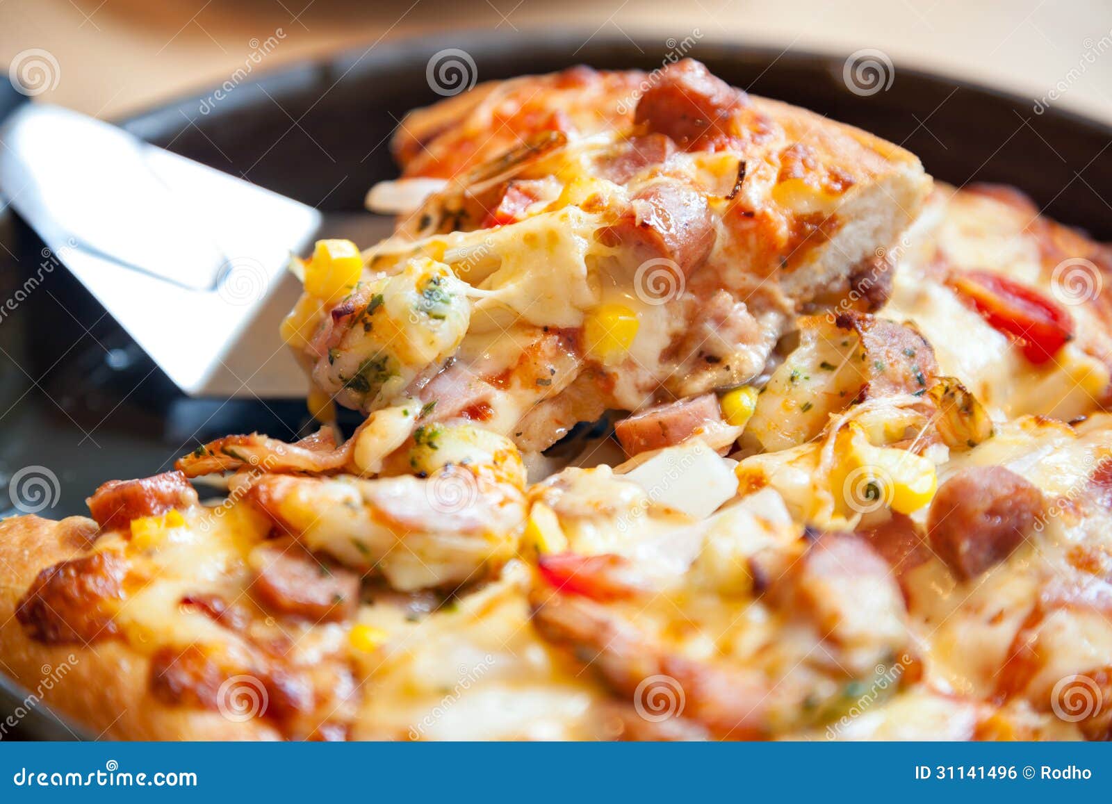 Pizza stock photo. Image of lunch, dough, kitchen, cooked - 31141496