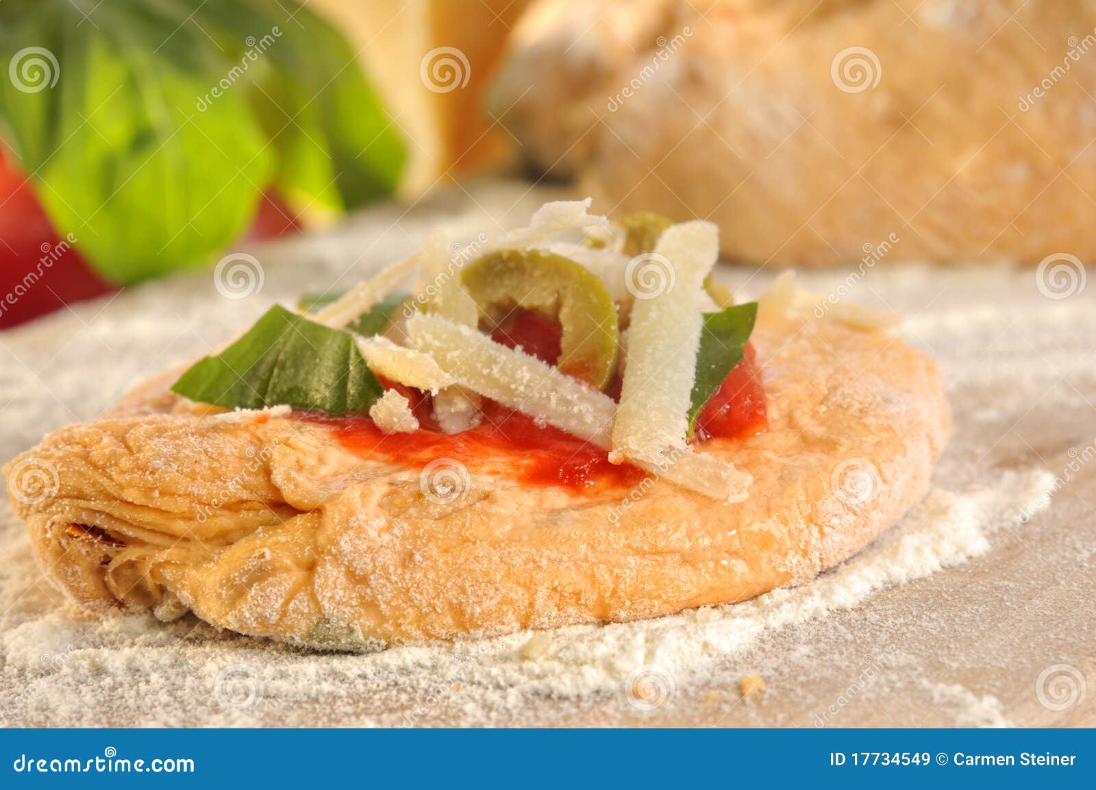 Pizza Snack stock image. Image of pizza, fingerfood, homemade - 17734549