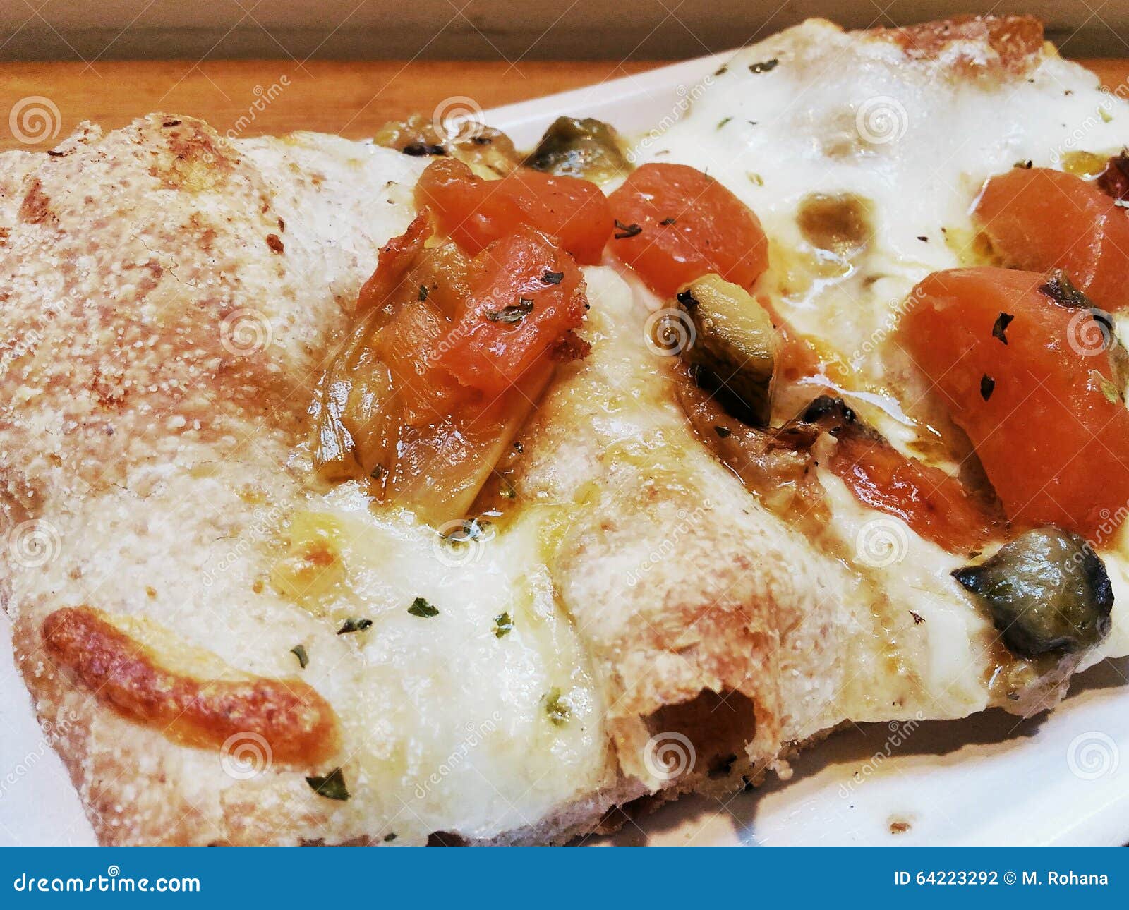 Pizza snack stock photo. Image of flatbread, dish, away - 64223292