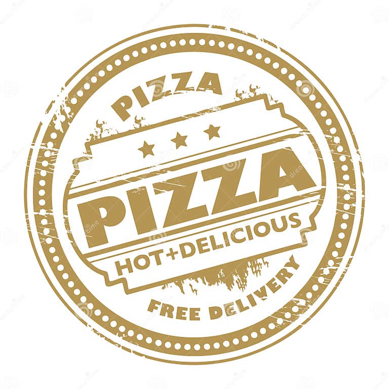 Pizza stamp stock vector. Illustration of pizza, food - 22027328