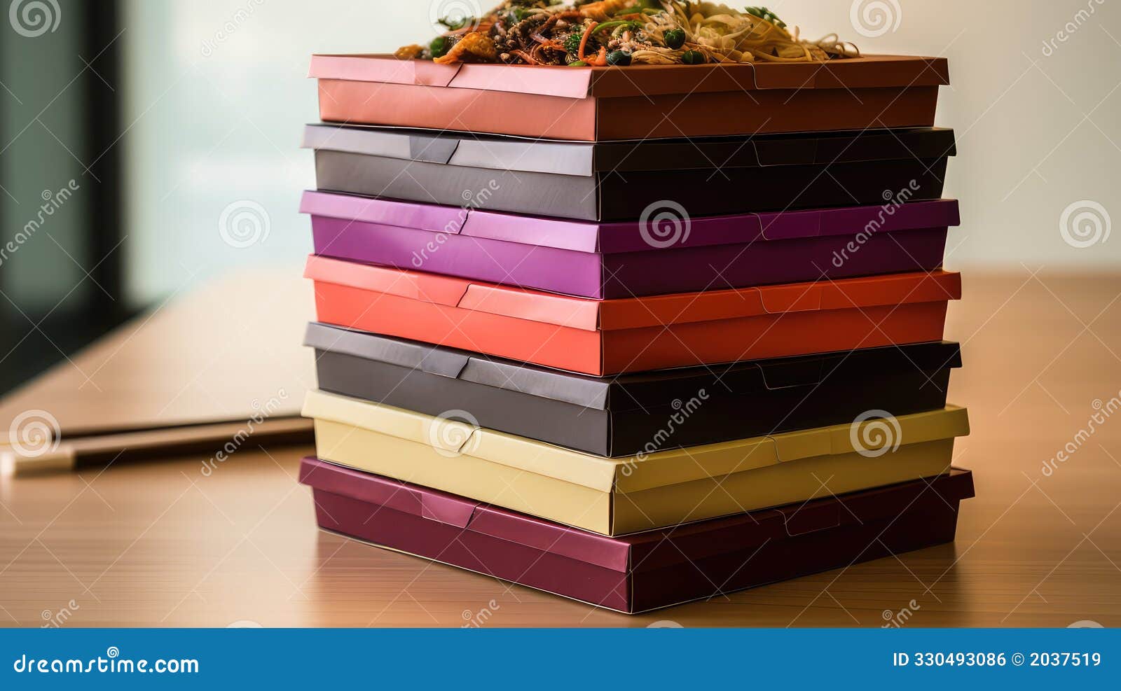 Stack Of Restaurant Menus On Wooden Counter Stock Photo | CartoonDealer ...