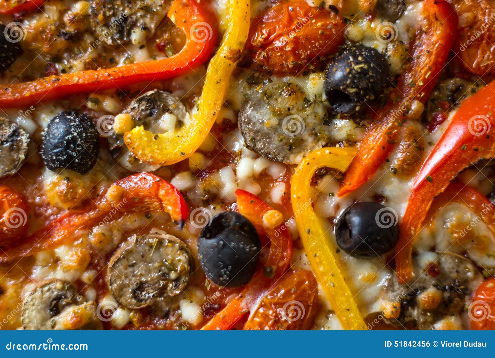 Pizza texture stock photo. Image of food, olives, toppings - 51842456