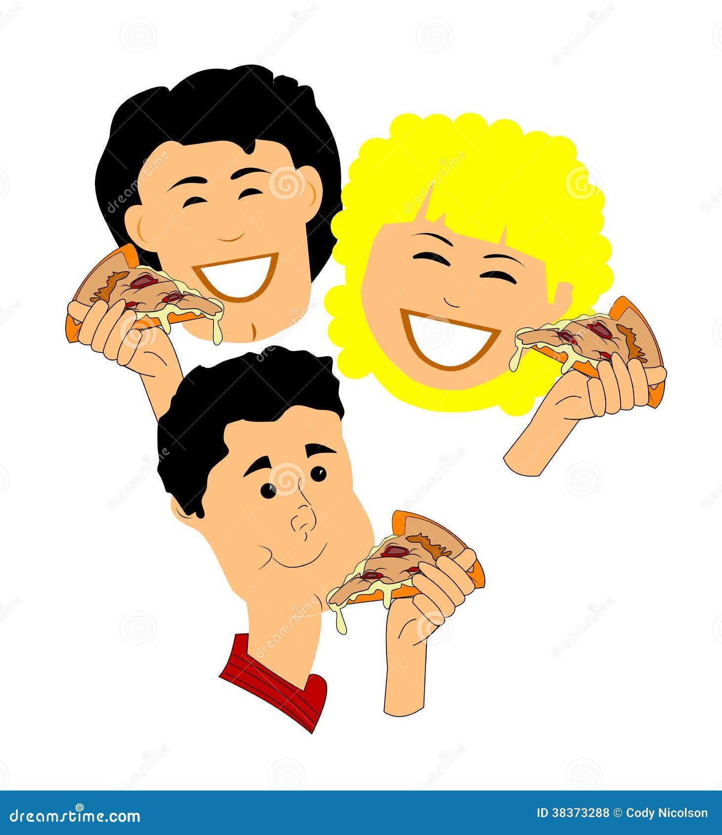 Pizza time stock vector. Illustration of slice, lunch - 38373288