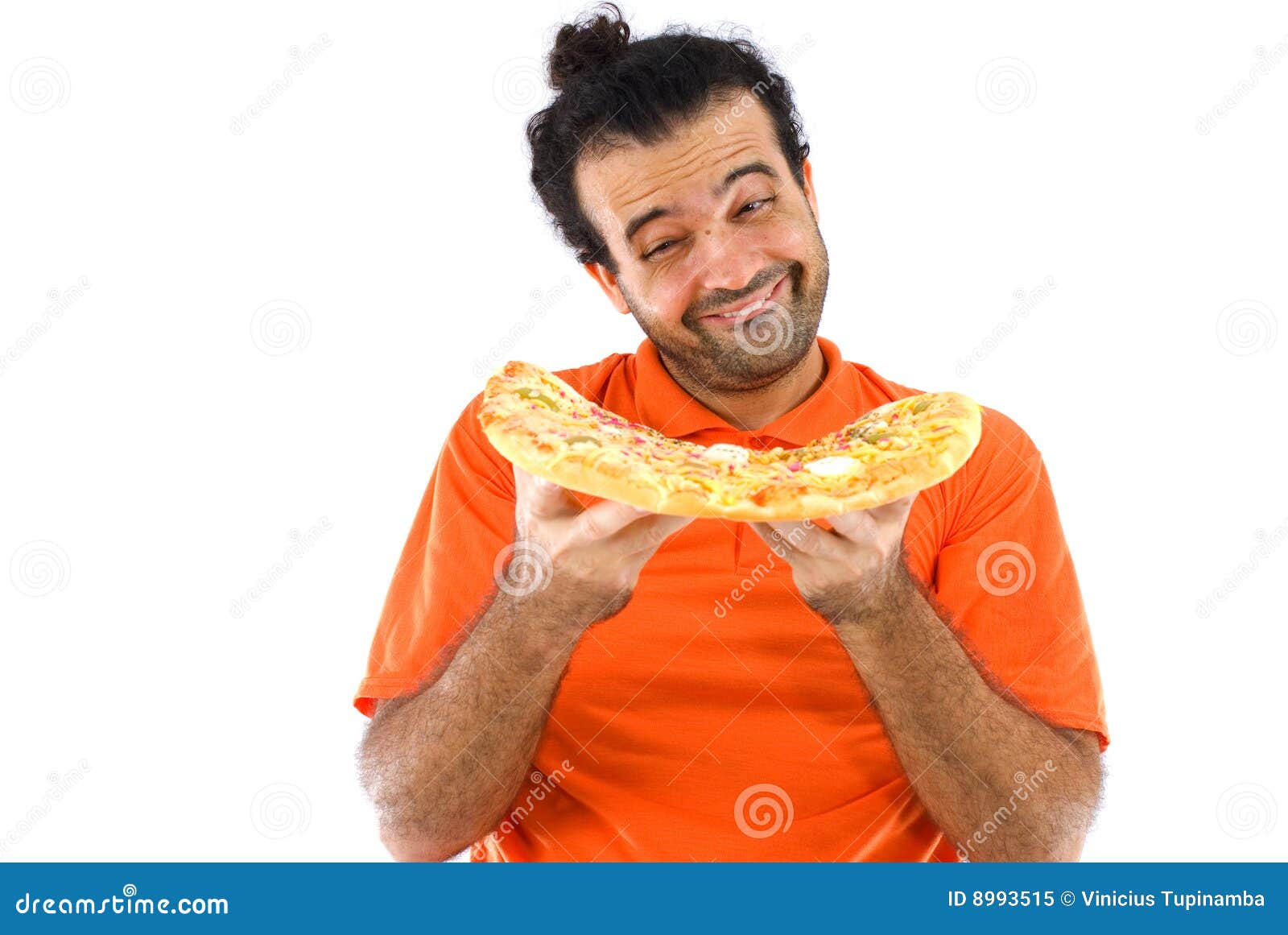 Pizza Time stock image. Image of pizza, fastfood, happy - 8993515