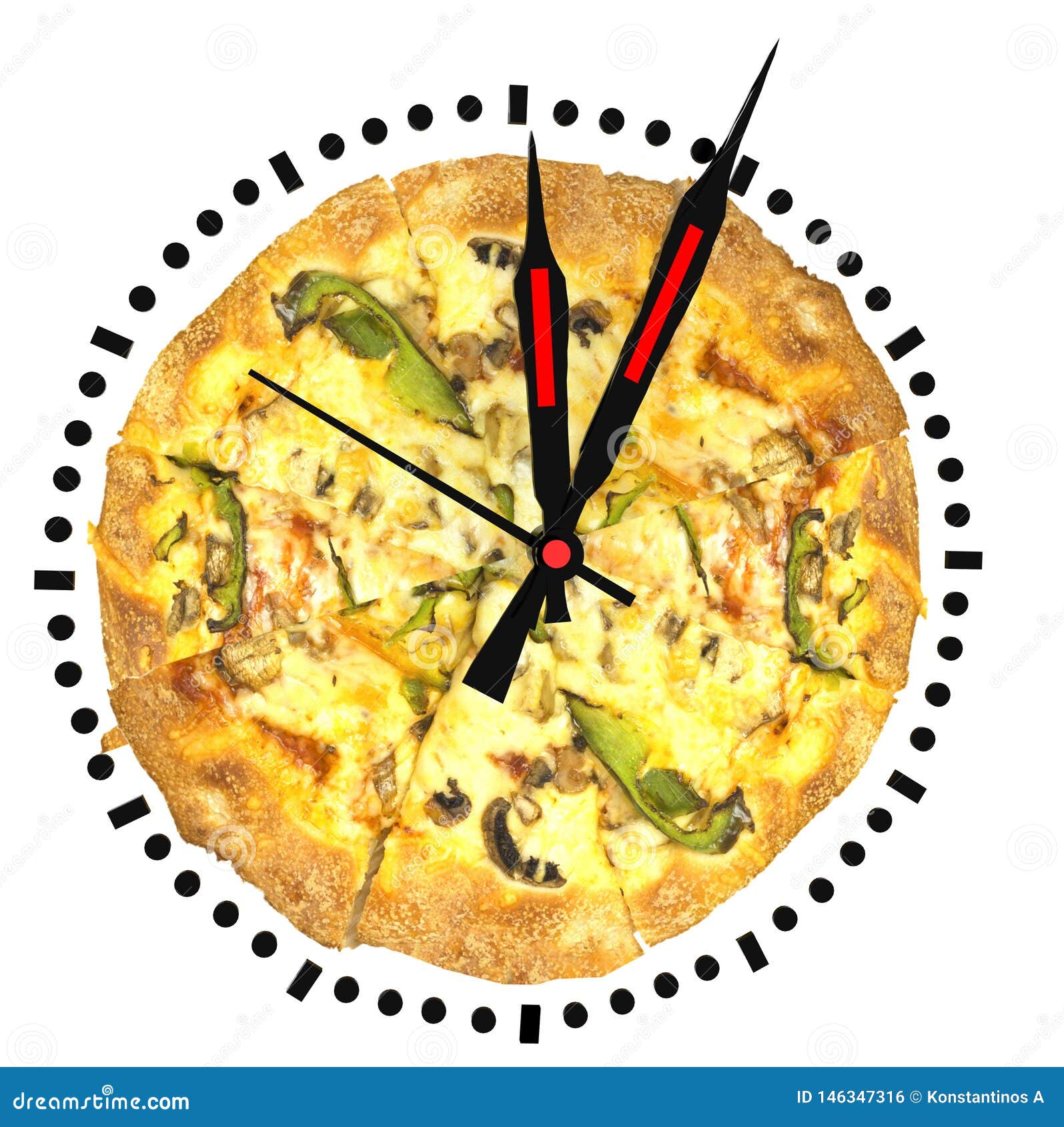 Pizza Time Delivery Fast on Time Every Time Stock Photo - Image of fast ...