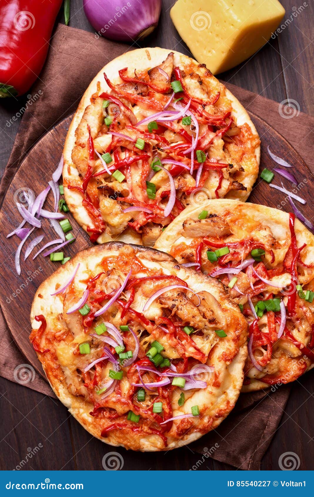 Pizza, top view stock image. Image of crispy, lunch, meal - 85540227