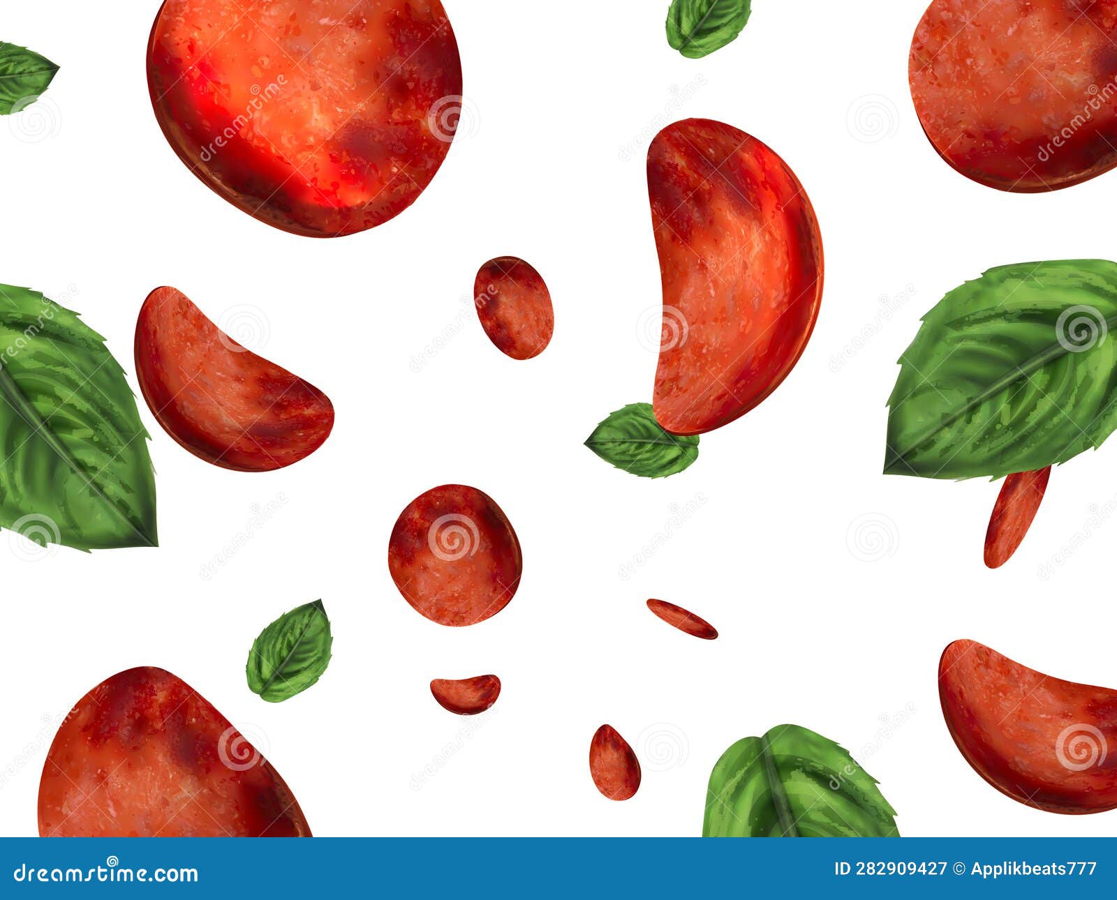 Pizza toppings wallpaper stock vector. Illustration of food - 282909427