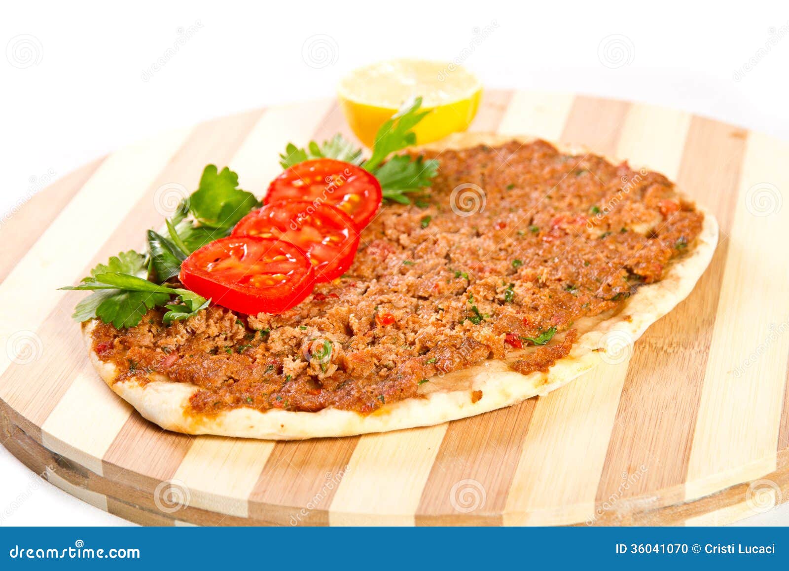 Pizza turca foto de archivo. Imagen de tierra, cocinero - 36041070